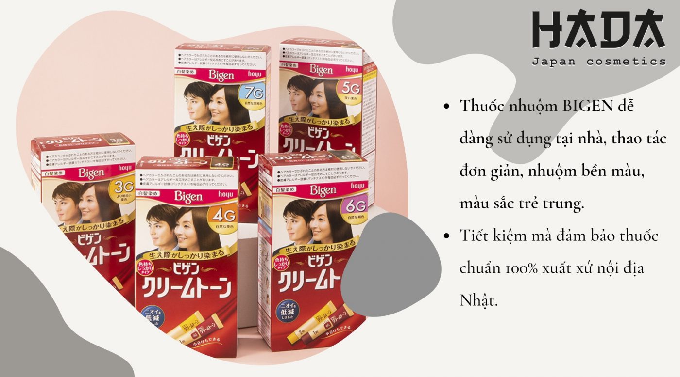 Thuốc Nhuộm Tóc Bigen 3G/4G/5G/6G/7G - HADA Cosmetic