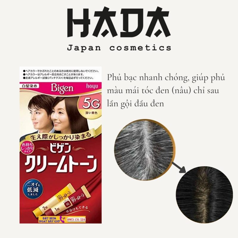 Thuốc Nhuộm Tóc Bigen 3G/4G/5G/6G/7G - HADA Cosmetic